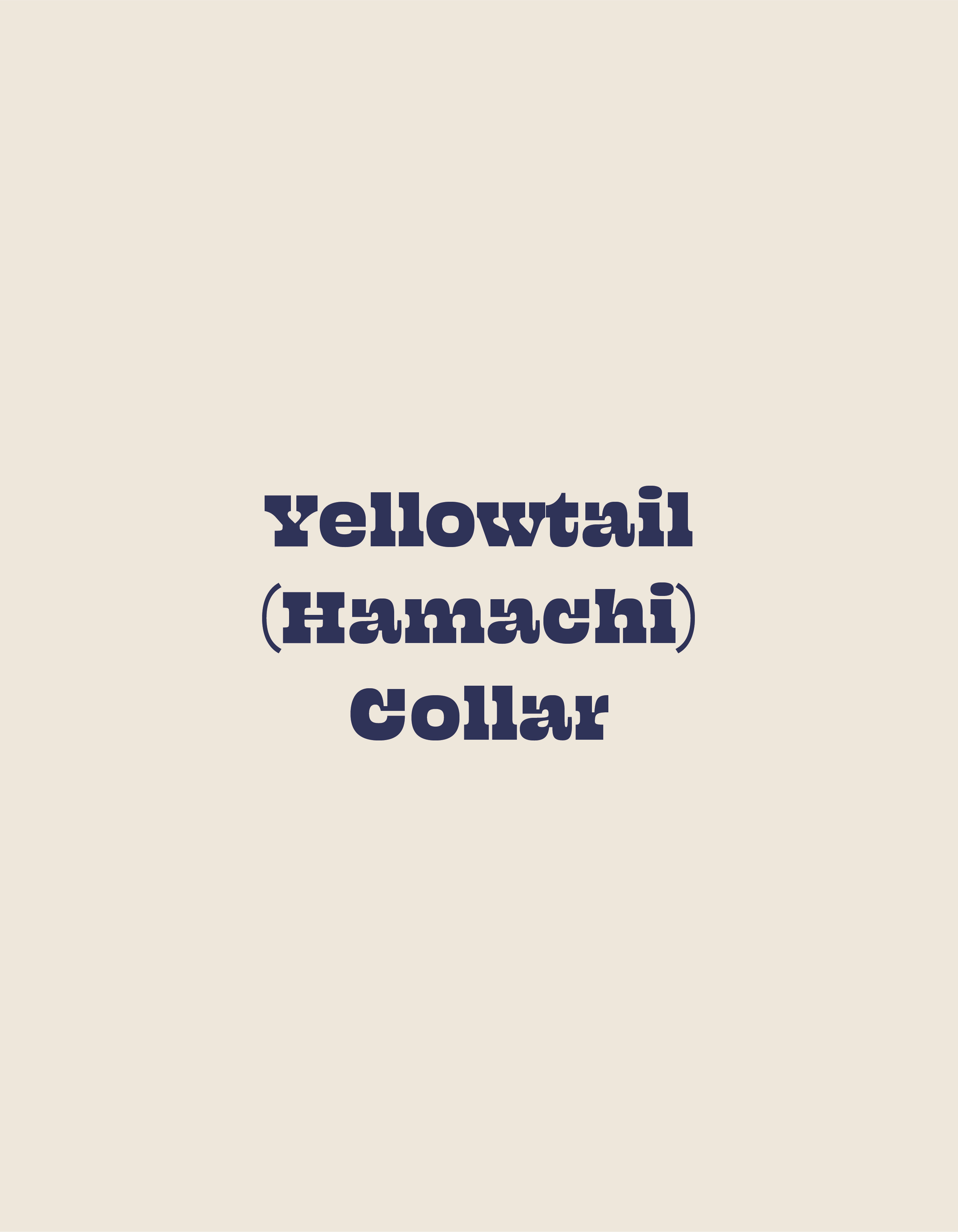 Yellowtail (Hamachi) Collar – Haworth Fish Co